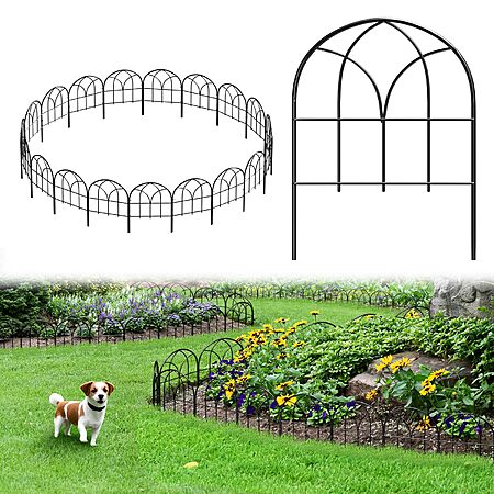 19-Piece 16.53" x 12.55" x 6.53" promitop Small Garden Fence Animal ...