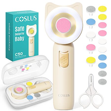 16-in-1 COSLUS C50 Electric Baby Nail Trimmer (Lemon Yellow) $3.99 ...