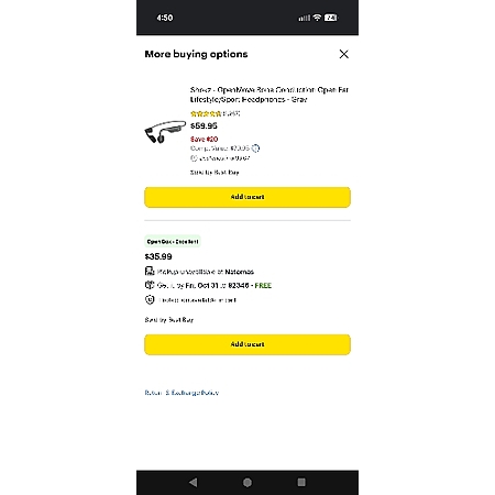 Best Buy open box - Shokz - OpenMove Bone Conduction Headphones at Best ...