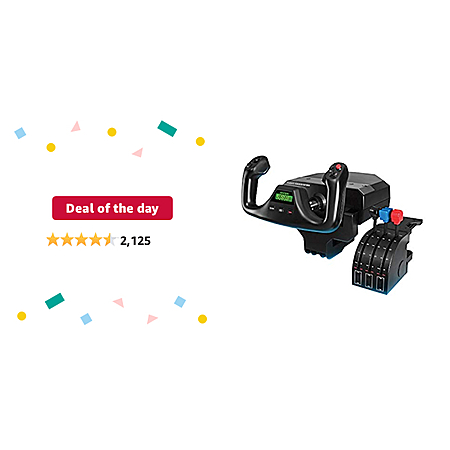 Deal of the day for Prime Members: Logitech G PRO Flight Yoke System ...