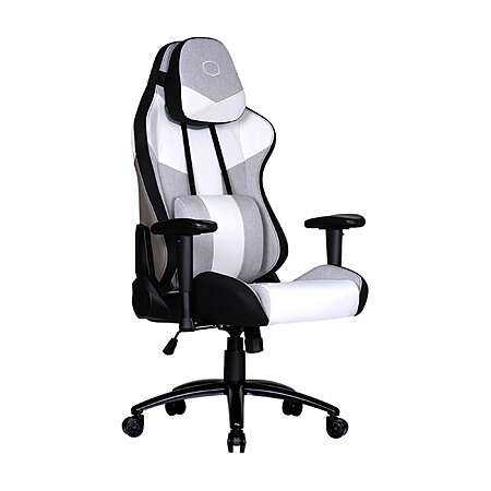 Cooler Master Caliber R3 Gaming Chair w/ COOL-IN Technology (Gray/White ...