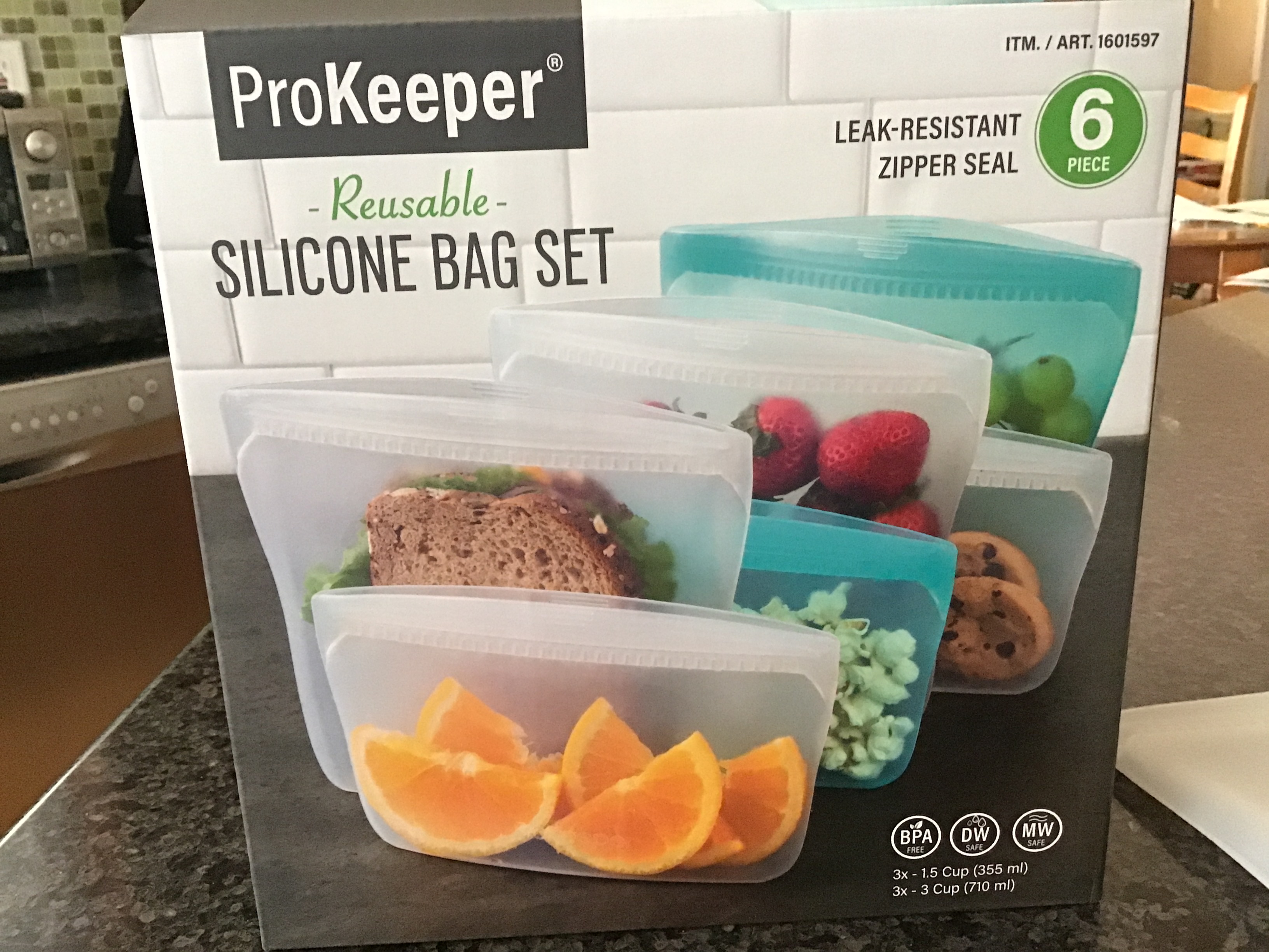 ProKeeper Reusable Silicone Bag 6-Piece Set in-store @Costco $21.99
