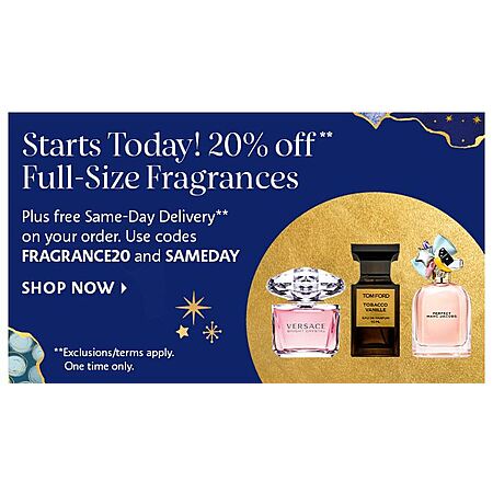 Sephora: 20% Off + Free Same-Day delivery on all full-sized fragrances ...
