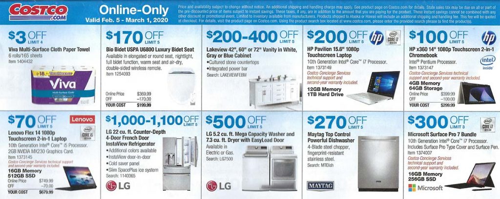 Costco February 2020 Coupon Book and Best Deals of the Month