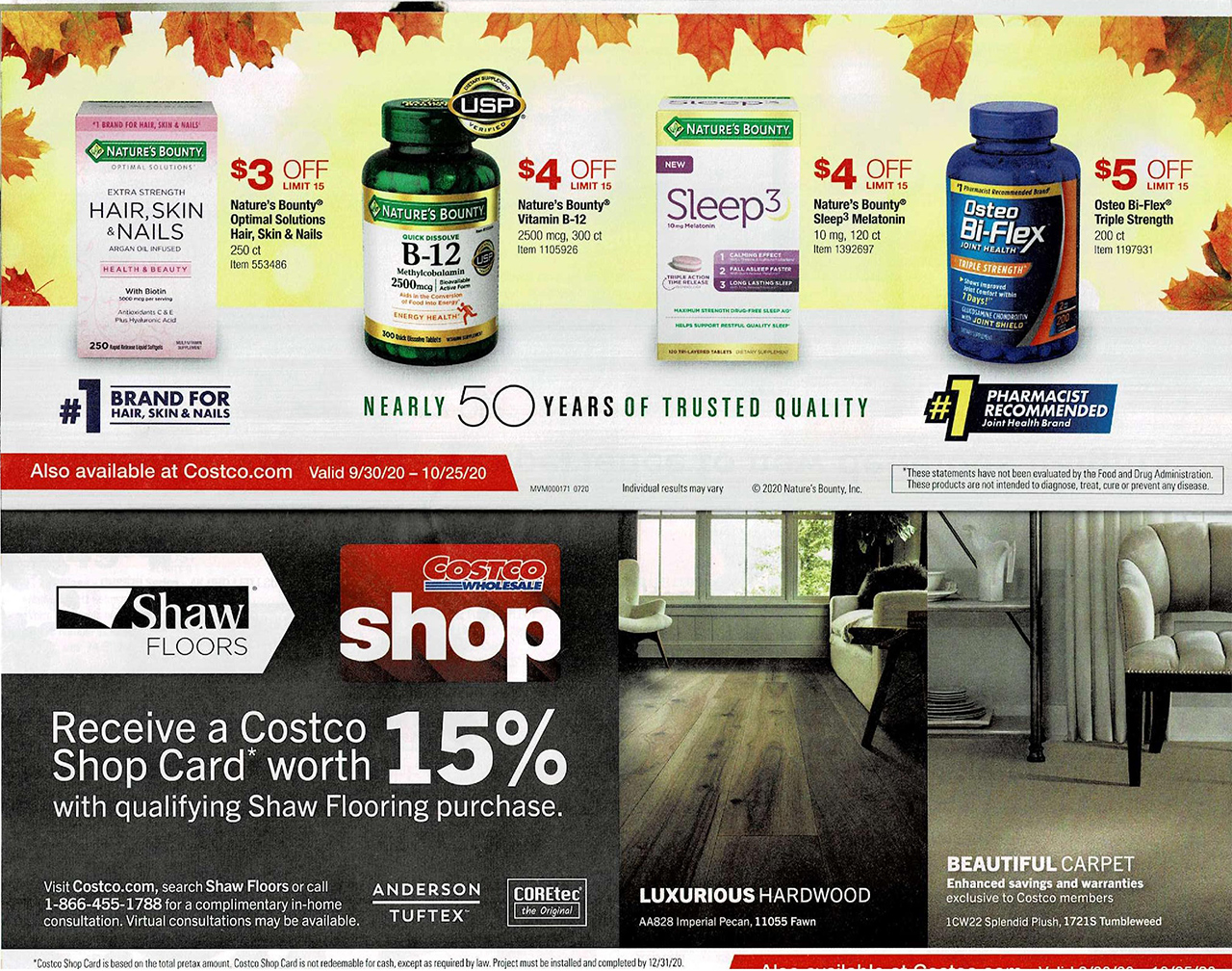Costco October 2020 Coupon Book and Best Deals of the Month