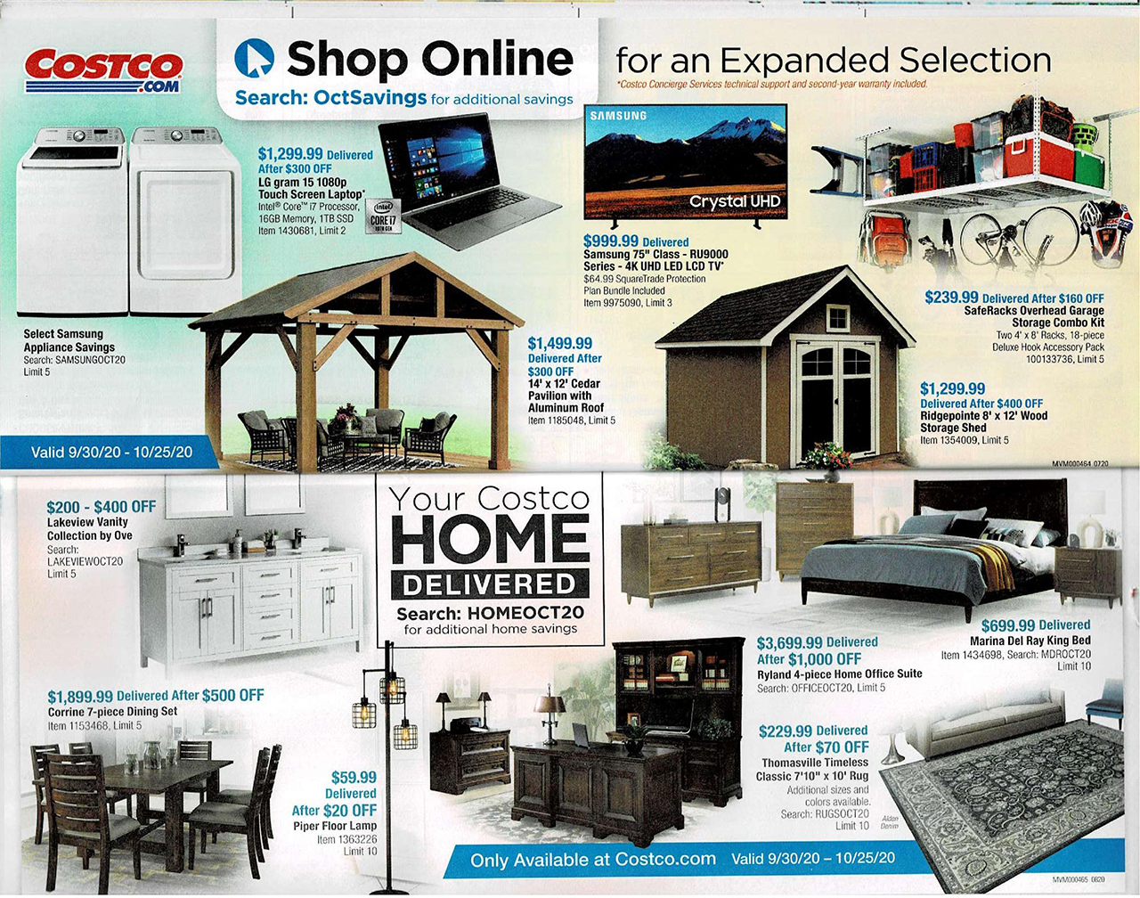 Costco October 2020 Coupon Book and Best Deals of the Month